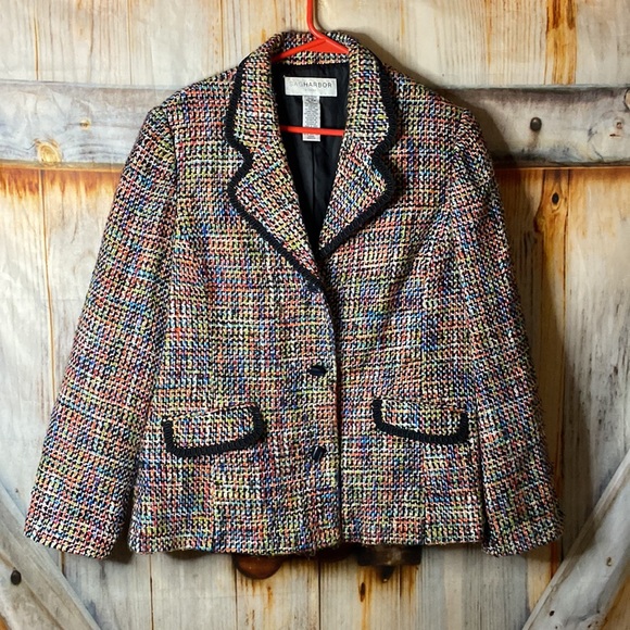 Sag Harbor | Jackets & Coats | Sag Harbor Lined Tweed Multicolored ...